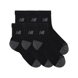 New Balance Damen Sportsocken, Gr. Sschwarz, Obermaterial: 100% Polyester, Socken, Sportsocken aus Polyester, in den Gr&ouml;&szlig;en S bis XL