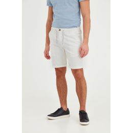 Shorts Blend "BHLenno", Herren, Gr. XXL, US-Gr&ouml;&szlig;en, wei&szlig; (sanftes wei&szlig;), Web, 55% Baumwolle, 45% Leinen, unifarben, regular fit kurz, Hosen Shorts, Leinen-Shorts mit Kordeln
