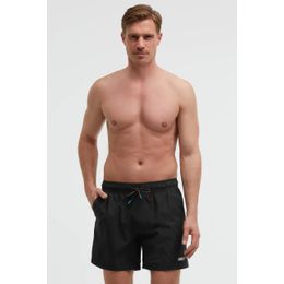 Badeshorts CAMP DAVID, Herren, Gr. S, Normalgr&ouml;&szlig;en, schwarz, Polyamid, bedruckt, Badehosen Badeshorts, mit Einschubtaschen