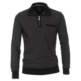Sweatshirt Casamoda "Casamoda Sweattroyer uni", Herren, Gr. 3XL, grau, 100% Baumwolle, Sweatshirts Sweatshirt