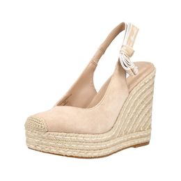 Steve Madden Damen High-Heel-Sandalette "Steve Madden Sandalen Leder", Gr. 38sand, Leder, Schuhe