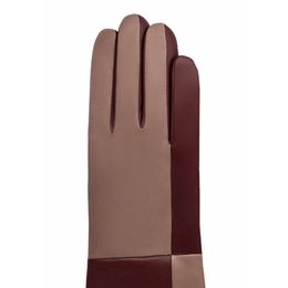 Roeckl Lederhandschuhe 'GALERY' Damen Gr&ouml;&szlig;e M/L cappuccino / ros&eacute; / altrosa / burgunder