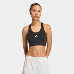 Damen Sport-BH "ADI365 RUNNING POCKET MEDIUM SUPPORT BH", adidas Performance, Gr. XLschwarz, Obermaterial: 85% Polyester, 15% Elasthan, BHs, ohne