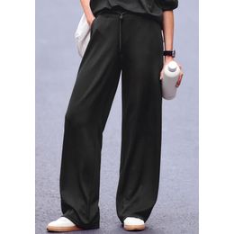 Damen Loungehose, Copenhagen Studios, Gr. 32, schwarz, Sweatware, Obermaterial: 54% Modal, 40% Polyester, 6% Elasthan, unifarben, Hosen, extra softes