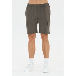 Shorts Virtus "Nasas", Herren, Gr. M, US-Gr&ouml;&szlig;en, taupe, 56% Polyester, 36% Modal, 8% Elasthan, unifarben, Hosen Shorts, atmungsaktiv