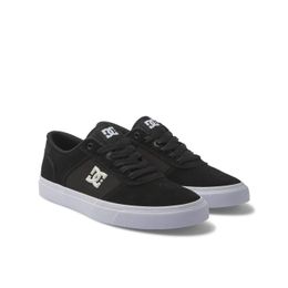 Sneaker DC Shoes "Teknic", Herren, Gr. 10,5 (44), schwarz-wei&szlig; (schwarz, wei&szlig;), Obermaterial:Obermaterial: Leder (Kuh) / Futter: Textil / Au&szlig;ensohle: Gummi;, Schuhe Sneaker