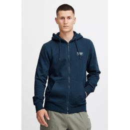 Blend Herren Kapuzensweatjacke "BHKaylon", blau, Gr. S, unifarben, 55% Polyester, 45% Baumwolle, Sweatjacken, Gem&uuml;tliche Sweatjacke mit Kapuze