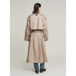 G-Star Raw G-STAR Damen Outdoorjacke "Macro Balloon Trenchcoat"dk brick, Gr. L, Obermaterial: 100% Baumwolle, Jacken