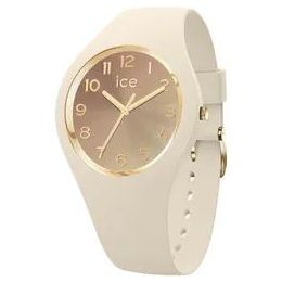 Ice Watch Quarzuhr ICE-WATCH "ICE sunset - S37 - 3H", beige, Armbanduhren, Damen, Quarzuhr, Armbanduhr, Damenuhr, Silikonarmband, Wasserdicht bis 10 bar, analog