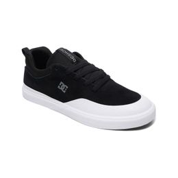 Skateschuh DC Shoes "DC Infinite S", Herren, Gr. 10,5 (44), schwarz-wei&szlig; (schwarz, wei&szlig;), Obermaterial:Obermaterial: Leder [Kuh] / Futter: Textil / Au&szlig;ensohle: Gummi;, Schuhe