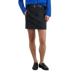 Marc O'Polo MARC O'POLO Damen Webrock "aus Polyester-Schurwolle-Mix", blau, Gr. 36, unifarben, Obermaterial: 59% Polyester, 21% Schurwolle, 18% Viskose, 2%
