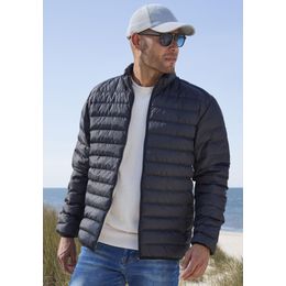 H.I.S. H.I.S Herren Steppjacke, schwarz, Basic, Gr. M, unifarben, Obermaterial: 100% Polyester. Futter: 100% Polyester, Jacken, leicht und gut zu verstauen