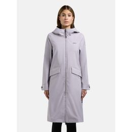 Kurzmantel Khujo "Femke2", Damen, Gr. M (38), summer lila, Material: 100% Polyester, gerade knieumspielend, hoch geschlossener Ausschnitt, eng normaler Saum mit Druckkn&ouml;pfen, M&auml;ntel Kurzmantel, Modischer Damen &Uuml;bergangsmantel mit Kapuze