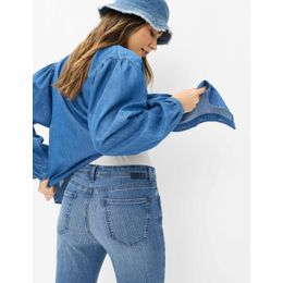 5-Pocket-Jeans Brax "Style MARY S", Damen, Gr. 44K (22), Kurzgr&ouml;&szlig;en, blau, Denim/Jeans, 90% Baumwolle, 8% Polyester, 2% Elasthan, Jeans 5-Pocket-Jeans