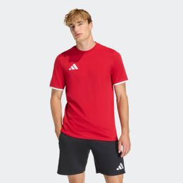Trainingsshirt adidas Performance "ENTRADA26", Herren, Gr. L, team power rot 2, wei&szlig;, Obermaterial: 100% Baumwolle, Rundhals, Shirts, f&uuml;r Fu&szlig;ball und Freizeit, sportlicher Stil, Single Jersey Material
