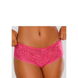 Panty Lascana "Luciana", Damen, Gr. 44/46, pink, Spitze, Obermaterial: 88% Polyamid, 12% Elasthan, Unterhosen Panty, aus feiner, dezent transparenter Spitze in blumiger Optik