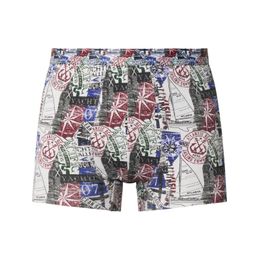 Retro Pants Jan Vanderstorm "Retropant STURGIL", Herren, Gr. 8XL, grau (hellgrau gemustert), Obermaterial: 95% Baumwolle CO. 5% Elasthan EL., Unterhosen