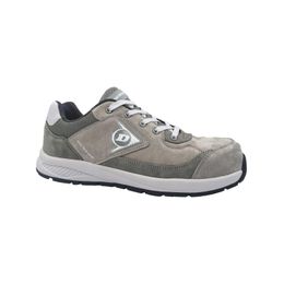 Sicherheitsschuh DUNLOP WORKWEAR "Luka" Gr. 45, grau, 45, Obermaterial: 100% Rindsleder Leather cow., Schuhe