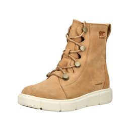 Sorel Damen Schn&uuml;rstiefelette "Sorel Stiefelette Veloursleder", Gr. 41, braun, Veloursleder, Schuhe