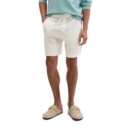 Marc O'Polo Shorts MARC O'POLO "aus weichem Boucl&eacute;-Jersey", Herren, Gr. L, Normalgr&ouml;&szlig;en, silky wei&szlig;, Obermaterial: 64% Baumwolle, 36% Polyester, unifarben, loose fit kurz, Hosen Shorts