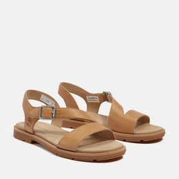 Sandale Timberland "CALISTA BAY BACKSTRAP SANDAL", Damen, Gr. 36, md bei f grain, Leder, Schuhe Sandale, aus Leder