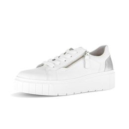 Gabor Damen Sneaker "Sneaker low", Gr. 38,5, wei&szlig;, Schuhe