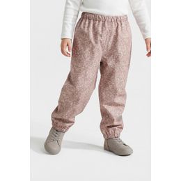Regenhose Wheat "Rainwear Olo Trousers", M&auml;dchen, Gr. 152, N-Gr, powder flower meadow, Web, Obermaterial: 100% Polyester, gebl&uuml;mt, regular fit kn&ouml;chellang, Hosen Regenhose, wasserdicht mit verschwei&szlig;ten N&auml;hten