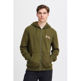 Sweatjacke Blend "BHSweatshirt", Herren, Gr. L, gr&uuml;n (forest night), Sweatware, 55% Polyester, 45% Baumwolle, unifarben, Basic, regular fit normal, ohne Ausschnitt, eingesetzt Rippb&uuml;ndchen, Sweatjacken Sweatjacke, Gem&uuml;tliche Sweatjacke mit Kapuze