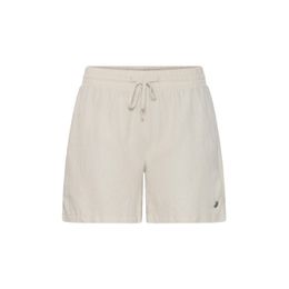 Bermudas oxmo "Bermuda OXAlgea", Damen, Gr. 44, N-Gr, grau (cement), Obermaterial: 55% Leinen LI. 45% Viskose CV., Hosen Bermudas