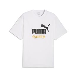 T-Shirt Puma "FUTURE.Puma.ARCHIVE King Relaxed T-Shirt Erwachsene", Damen, Gr. 4XL, wei&szlig;, Obermaterial: 100% Baumwolle. Rippe: 20% Polyester, 80% Baumwolle, relaxed fit, Rundhals, Shirts T-Shirt