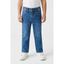 Slim-fit-Jeans name it "NMMSILAS SLIM JEANS 1061-DT TB", Jungen, Gr. 104, N-Gr, medium blau denim, Denim/Jeans, Obermaterial: 78% Baumwolle, 21% Polyester, 1% Elasthan, unifarben, slim fit normal, Jeans Slim-fit-Jeans