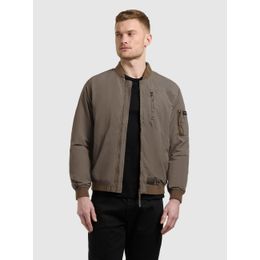 Blouson Khujo "IBE", Herren, Gr. L, latte braun, Web, 100% Nylon, regular fit, eingesetzt angesetztes B&uuml;ndchen, Jacken Blouson