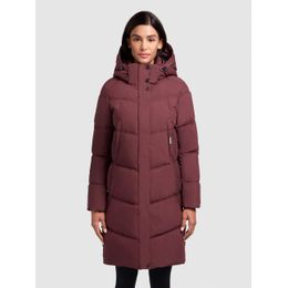 Khujo Damen Steppmantel "GRAYA", rot, Gr. XXL, unifarben, Steppware, Obermaterial: 70% Baumwolle, 30% Polyamid. Futter: 100% Polyester. Wattierung: