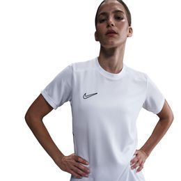 Trainingsshirt Nike "Nike Academy Women's Dri-FIT Soccer Top", Damen, Gr. S, wei&szlig;, wei&szlig;, schwarz, schwarz, Obermaterial: 100% Polyester, Shirts, sportliche Passform, f&uuml;r Fu&szlig;ball und sportliche Aktivit&auml;ten