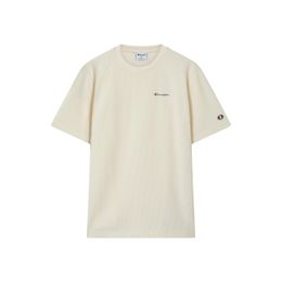 T-Shirt Champion "SS Tee Riffle", Herren, Gr. XXL, natur, Obermaterial: 70% Baumwolle, 30% Polyester, Shirts T-Shirt, sportlich, Kurzarm, f&uuml;r sportliche Aktivit&auml;ten