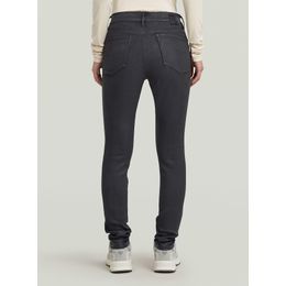 G-Star Raw G-STAR Damen 5-Pocket-Jeans "3301 Skinny Jeans", schwarz, Gr. 26, Obermaterial: 91% Baumwolle, 8% Elastomultiester, 1% Elasthan, Jeans