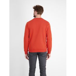 Lerros Herren Sweaterscandinavian rot, Gr. XXL, unifarben, Sweatware, Obermaterial: 50% Baumwolle, 50% Polyester, Sweatshirts, mit Logo-Badge