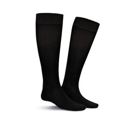 Kunert Herren Kniestr&uuml;mpfe "CLARK", Gr. 39, schwarz, Baumwollmischung, Socken, druckfreier Komfortbund, Cotton-Mix