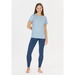 Endurance Damen T-Shirt "Yonan V2", blau, Gr. 34, unifarben, 92% Polyester, 8% Elasthan, Shirts, mit atmungsaktiver Quick-Dry-Funktion