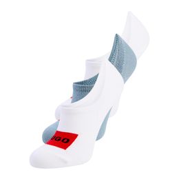 Freizeitsocken HUGO UNDERWEAR "3P LC LABEL CC", Herren, Gr. 43-46, light, pastel blau 456, Baumwollmischung, elastisch, Socken, mit Logostickerei