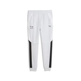 Sporthose Puma "BMW M MOTORSPORT Sportswear Hose Herren", Herren, Gr. L, Normalgr&ouml;&szlig;en, silber mist gray, Obermaterial: 68% Baumwolle, 32% Polyester. Obere Applikation: 72% Baumwolle, 28% Polyester. Einsatz: 72% Baumwolle, 28% Polyester. Seitentasche &ndash; Oben: 100% Baumwolle. Seitentasche &ndash; Unten: 32% Polyester, 68% Baumwolle, unifarben, regular fit, Hosen Sporthose
