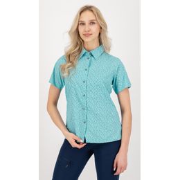 DEPROC Active Damen Outdoorbluse "SUDBURY III WOMEN", blau, Gr. 48, Web, 95% Polyester. 5% Elasthan, Blusen, auch in Gro&szlig;en Gr&ouml;&szlig;en erh&auml;ltlich
