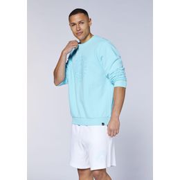 Chiemsee Herren Sweatshirt, blau, Gr. XL, 80% Baumwolle, 20% Polyester, Sweatshirts