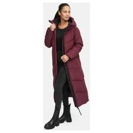Winterjacke Marikoo "Firella", Damen, Gr. XL, wine, Obermaterial: 100% Polyester; Futter: 100% Polyester; Wattierung: 100% Polyester; &Auml;rmelfutter: 100% Polyester, Jacken Winterjacke, extra lange Passform und seitliche Bel&uuml;ftungs&ouml;ffnungen
