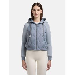 Funktionsjacke Khujo "Malaya", Damen, Gr. L (40), misty blau, Obermaterial 1: 100% Nylon. Obermaterial 2: 80% Viskose, 12% Nylon, 8% Elasthan. Innenfutter: 100% Nylon. Wattierung: 100% Polyester, l&auml;ssig geschnitten h&uuml;ftlang, Rundhals, &Auml;rmel ohne &Auml;rmelschlitz Rippb&uuml;ndchen, Jacken Funktionsjacke, Gesteppte Bomberjacke f&uuml;r den &Uuml;bergang
