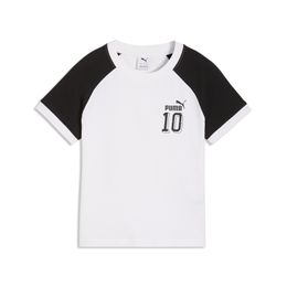 Puma Damen T-Shirt "FUTURE.Puma.ARCHIVE Slim Ringer-T-Shirt Damen", schwarz-wei&szlig;, Gr. XS, clean, Obermaterial: 100% Baumwolle. Rippe: 20% Polyester,