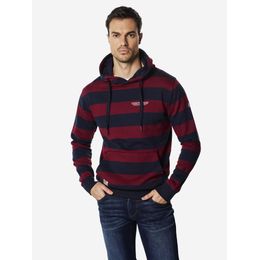 Koroshi Sweatshirt Herren Gr&ouml;&szlig;e XXL navy / dunkelrot / wei&szlig;