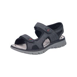 Sandale Rieker "Rieker Sandalen Textil", Damen, Gr. 44, schwarz, Textil, Schuhe Sandale