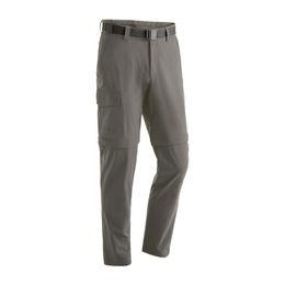 Outdoorhose Maier Sports "Torid slim zip", Herren, Gr. 58, Normalgr&ouml;&szlig;en, braun (schlamm), 90% Polyamid, 10% Elasthan, Hosen Outdoorhose, Herren Zip-Off Wanderhose, atmungsaktive Trekkinghose, Slim Fit