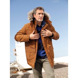 Langjacke Marco Donati, Herren, Gr. 62, braun (cognac), 100% Polyester, unifarben, Jacken Langjacke